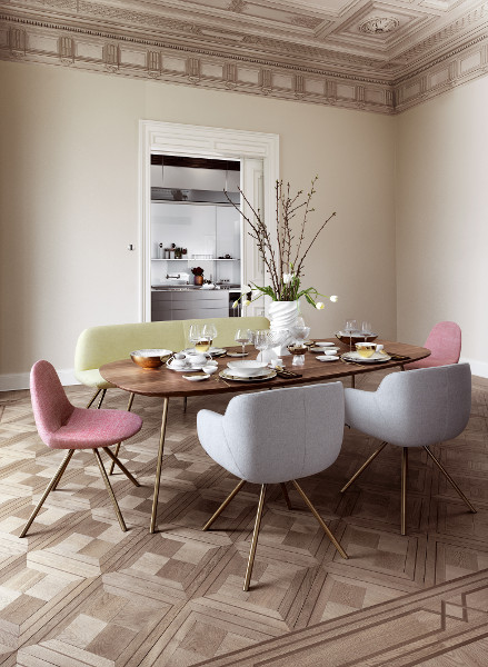 Starker rot-weiß-roter Auftritt:wohndesigners